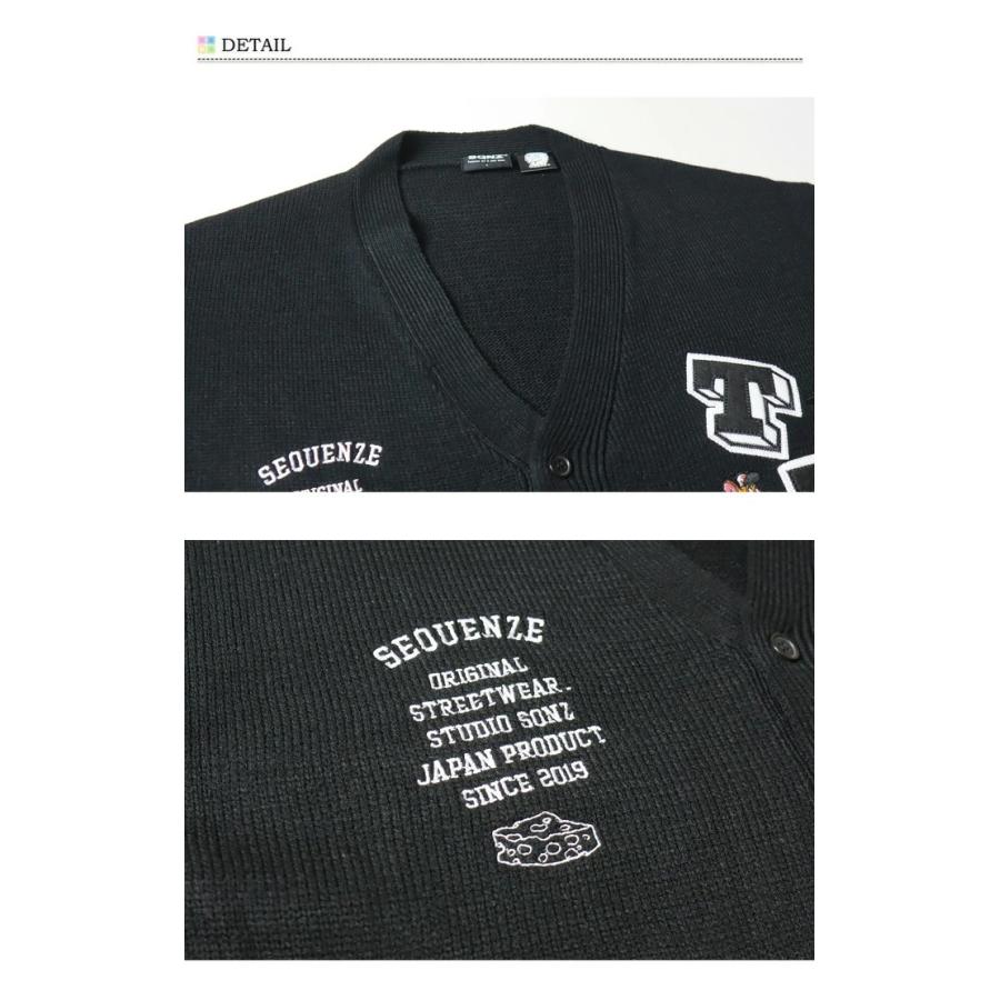 SEQUENZ トムとジェリー レタード カーディガン セーター ニット メンズ レディース ユニセックス ビッグシルエット 送料無料 2770907 : REX ONE - 通販 ...