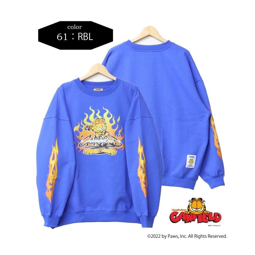 SEQUENZ ガーフィールド ファイヤーパターン スウェットシャツ 裏起毛 トレーナー メンズ レディース ユニセックス 送料無料 23370905 : REX ONE - 通販 ...