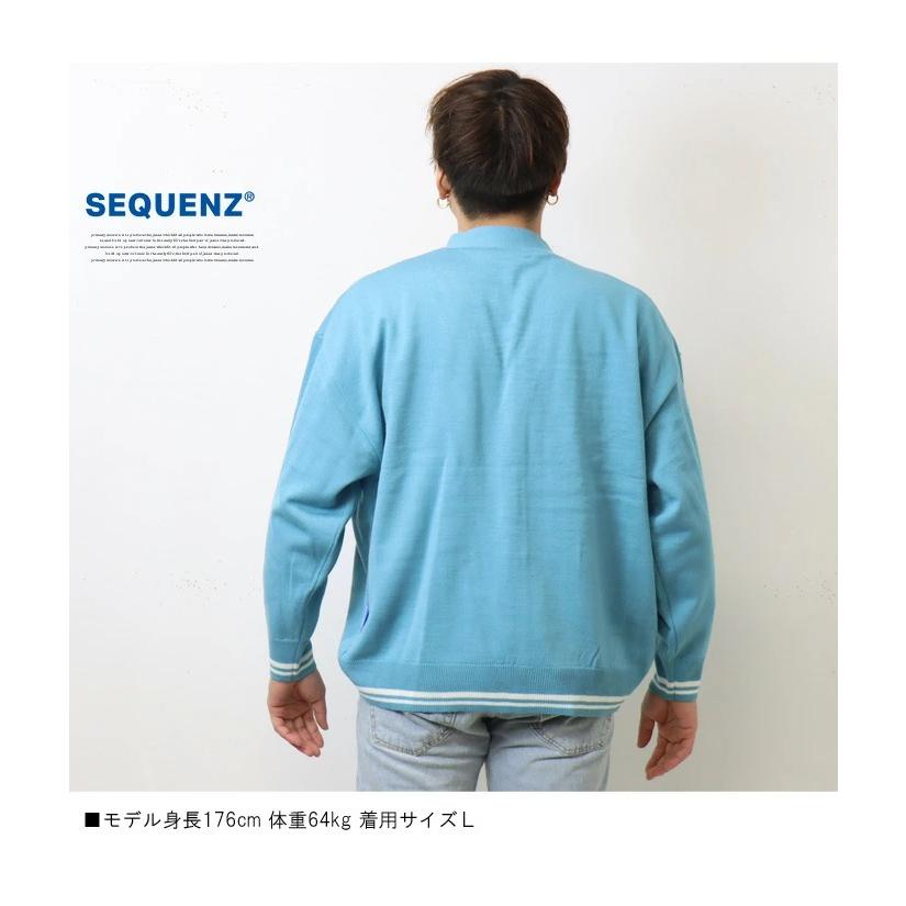 SEQUENZ シークエンズ ワッペン カーディガン セーター ニット メンズ レディース ユニセックス ビッグシルエット 送料無料 23370020 : REX ONE - 通販 ...