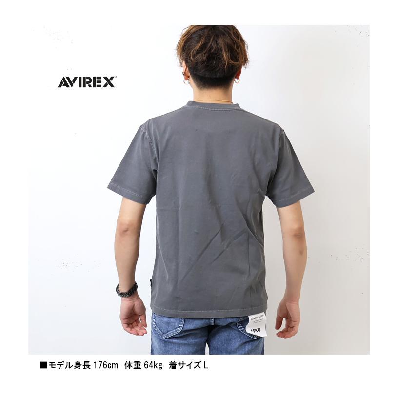 AVIREX アヴィレックス フェードウォッシュ ピグメント加工 Tシャツ 半袖 胸ポケット メンズ 半袖Tシャツ 半T アビレックス 送料無料 783-3934010 : REX ONE ...