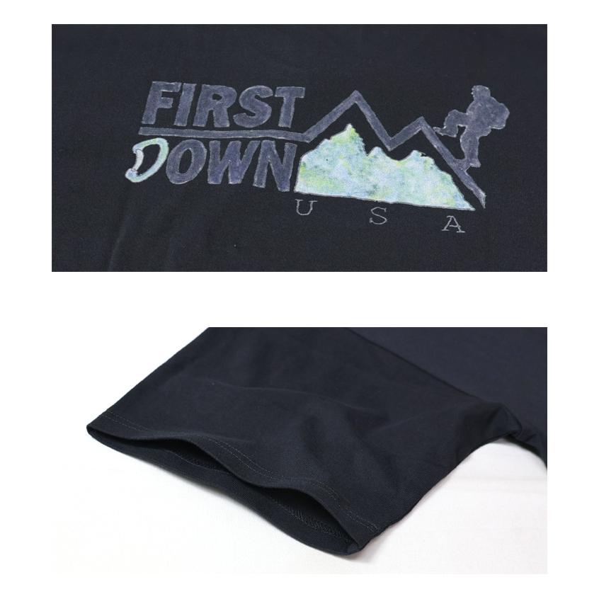 FIRST DOWN USA ファーストダウン バックプリント 半袖 Tシャツ by lee qura 半T メンズ レディース ユニセックス ビッグシルエット ビッグT 送料無料 ...