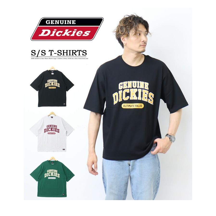 Dickies 大きいサイズ GENUINE ジェニュイン ディッキーズ カレッジプリント 半袖Tシャツ 半T ビッグシルエット オーバーサイズ ユニセックス 3260-3184 : REX ...