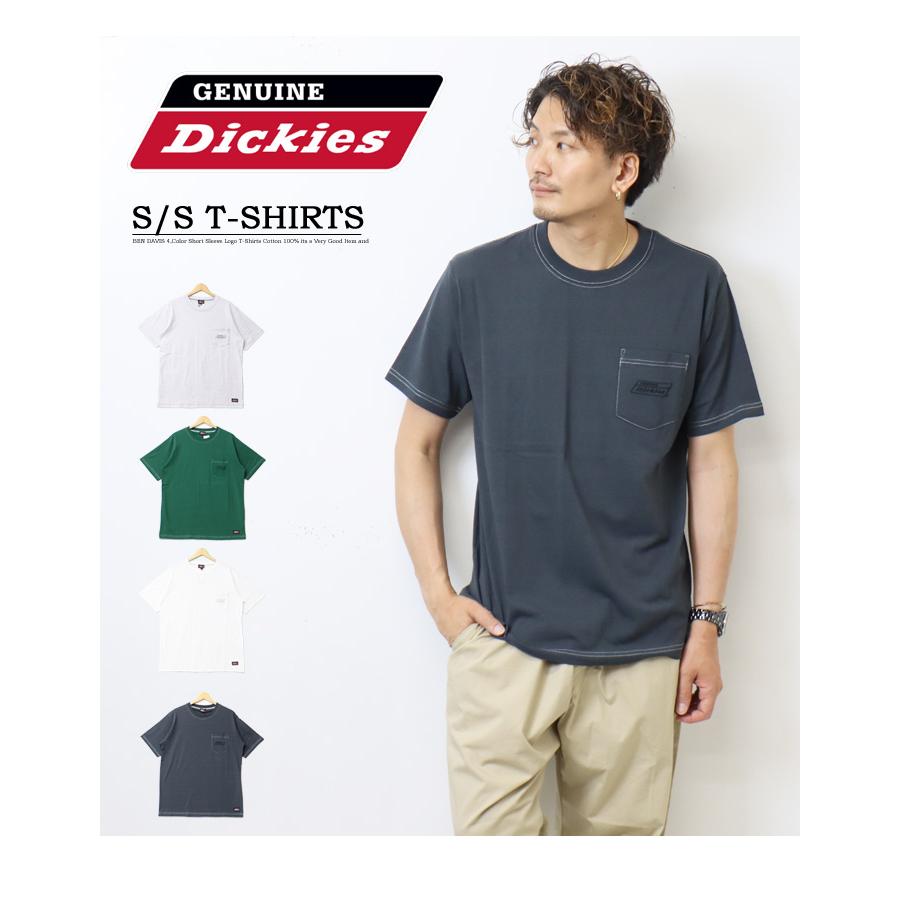 Dickies 大きいサイズ GENUINE ジェニュイン ディッキーズ 胸ポケット ロゴ刺繍 半袖Tシャツ 半T メンズ レディース ユニセックス 3260-3181 : REX ONE ...