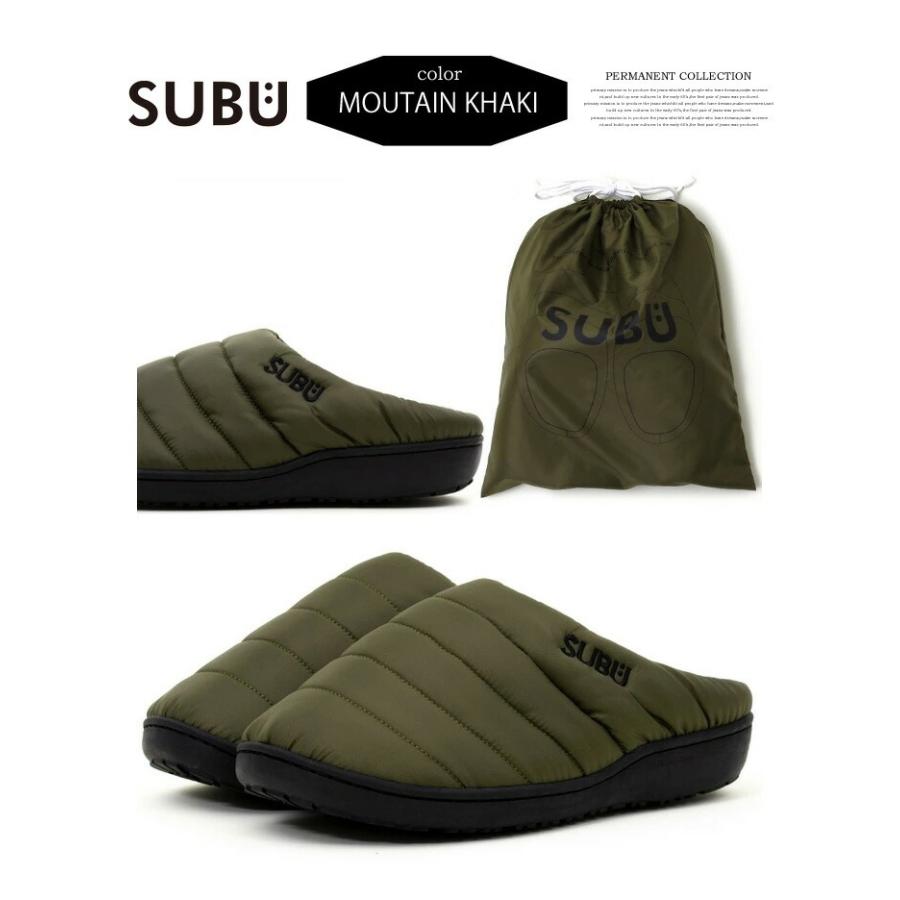 SUBU（スブ） ウインターサンダル 裏起毛 暖かい 定番 PERMANENT ダウンサンダル スリッパ スリッポン メンズ レディース ユニセックス 送料無料 : REX ONE - 通販 ...