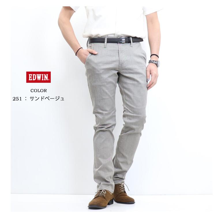 INTERNATIONAL BASIC SALE セール EDWIN エドウィン 402 FLEX ハイパーストレッチ すっきりストレート E402F カラーパンツ 送料無料 : REX ...