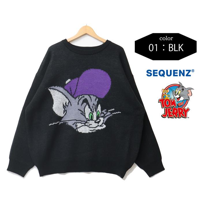 SEQUENZ トムとジェリー ビッグフェイス ジャガード セーター ニット クルーネック メンズ ビッグシルエット トムジェリ 送料無料 24370905 : REX ONE - 通販 ...