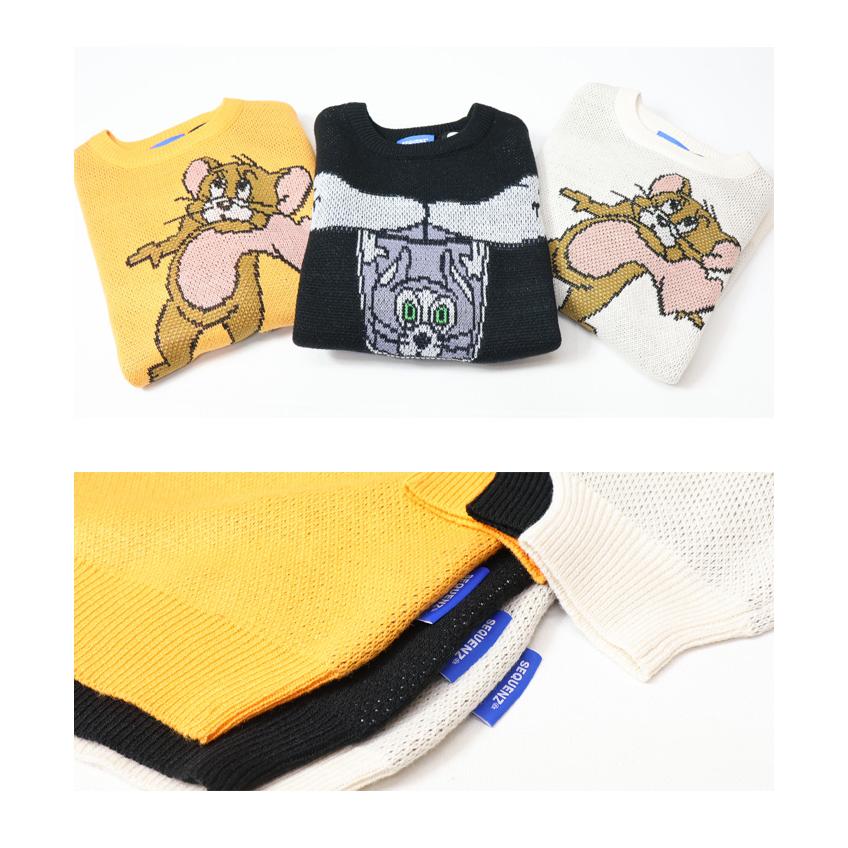 SEQUENZ トムとジェリー ファニーアート ジャガード セーター ニット クルーネック メンズ ビッグシルエット トムジェリ 送料無料 24370917 : REX ONE - 通販 ...