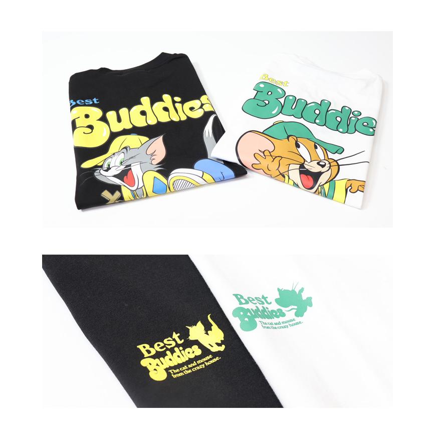SEQUENZ トムとジェリー 90s BUDDIES バックプリント 半袖Tシャツ ビッグT 半T メンズ ビッグシルエット トムジェリ 24570902 : bd-24570902 ...