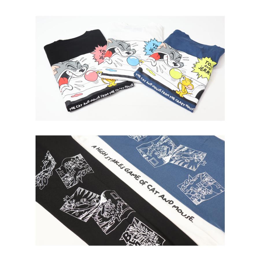 SEQUENZ トムとジェリー コミックプリント 長袖Tシャツ ビッグT ロンT 長T メンズ ビッグシルエット トムジェリ 24770900 : REX ONE - 通販 - Yahoo ...