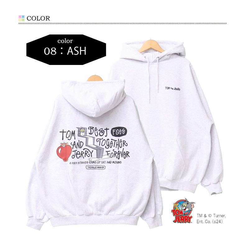 SEQUENZ トムとジェリー バックプリント スウェットパーカー 裏起毛 プルパーカー フーディ メンズ ビッグシルエット トムジェリ 送料無料 24770908 : REX ONE ...