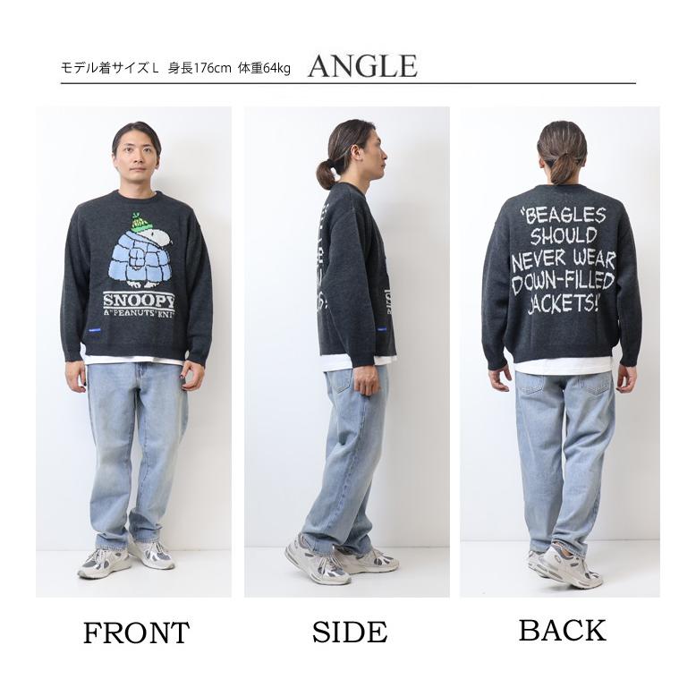 SEQUENZ スヌーピー ジャガード セーター ニット クルーネック メンズ ビッグシルエット 送料無料 24770931 : bd-24770931 : REX ONE - 通販 ...