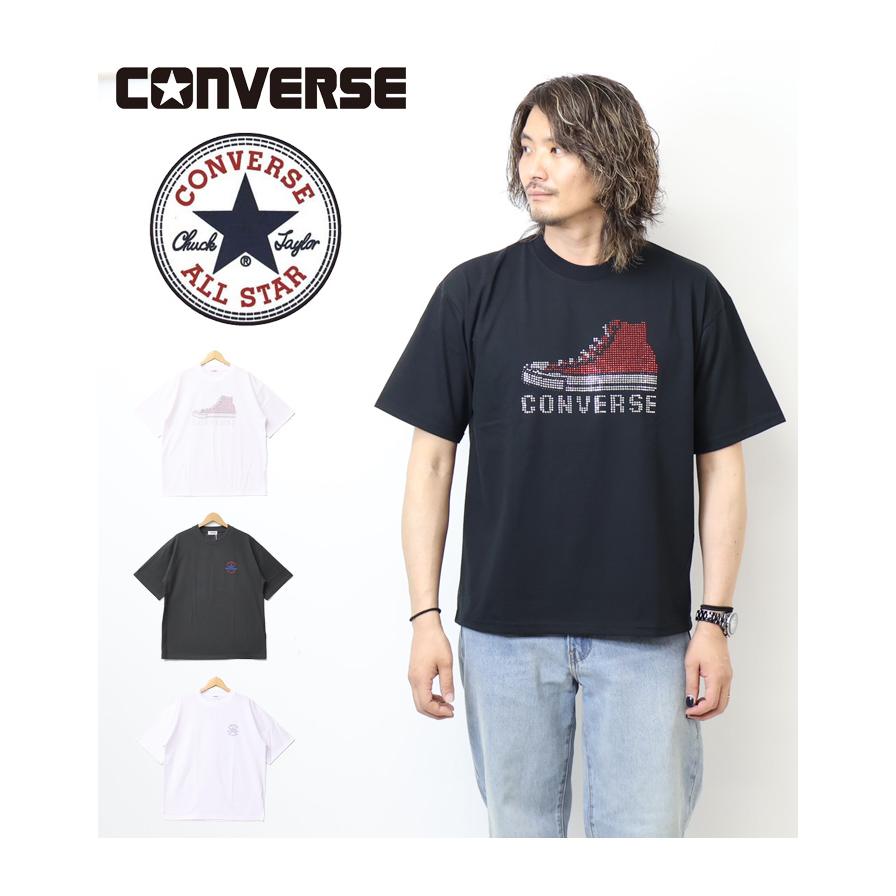 CONVERSE コンバース ラインストーン 半袖Tシャツ メンズ 4273-0531 : REX ONE - 通販 - Yahoo!ショッピング