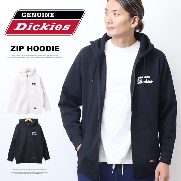 Dickies GENUINE ジェニュイン ディッキーズ ワンポイントロゴ スウェットジップパーカー 裏起毛 ライトアウター スウェットパーカー 4478-0406 : REX ONE ...