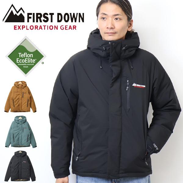FIRST DOWN EXPLORATION GEAR ファーストダウン オールウェザーリップストップ 裏アルミ 中綿パーカー アウター ...