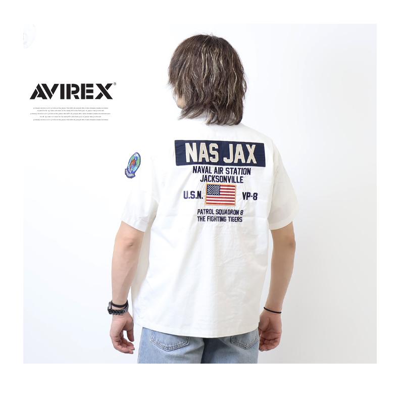 AVIREX アヴィレックス COOLMAX 半袖シャツ NAS JAX メンズ アビレックス 送料無料 783-4123004 : REX ...