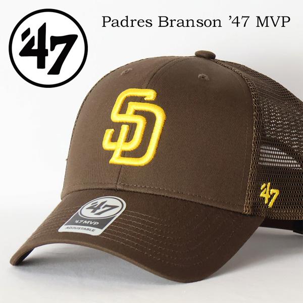 47Brand 47BRAND フォーティーセブン メッシュキャップ パドレス ブランソン ’47 エムブイピー MVP ベースボールキャップ ...