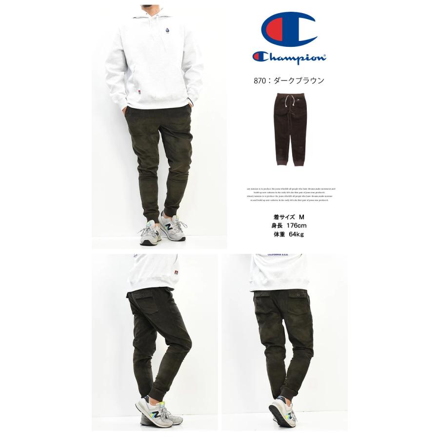 Champion チャンピオン ストレッチコーデュロイ ロングパンツ イージーパンツ ジョガーパンツ メンズ ウエストゴム 送料無料 C3-A210 : bd-c3-a210 : REX ...