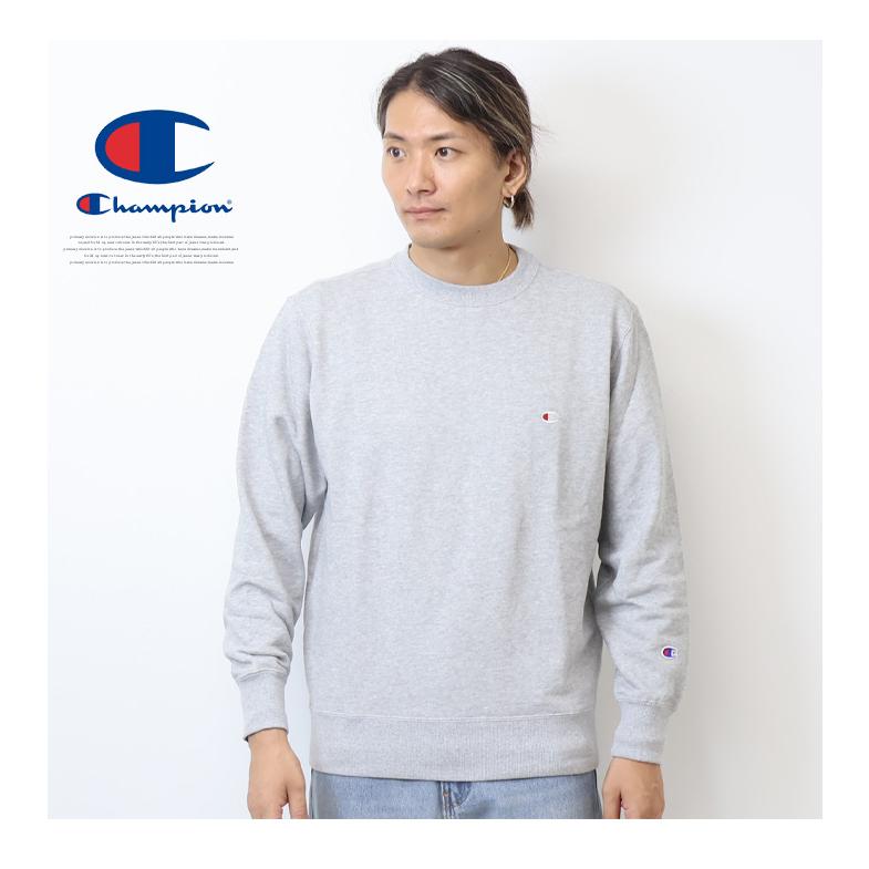 Champion チャンピオン クルーネック スウェットシャツ 裏毛 トレーナー ワンポイント メンズ 送料無料 C3-Y035 : REX ONE - 通販 - Yahoo!ショッピング