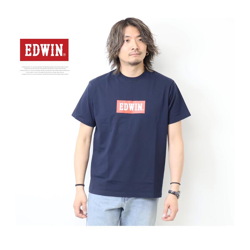 EDWIN エドウィン ボックスロゴプリント 半袖Tシャツ メンズ 半T ET6123 : REX ONE - 通販 - Yahoo!ショッピング