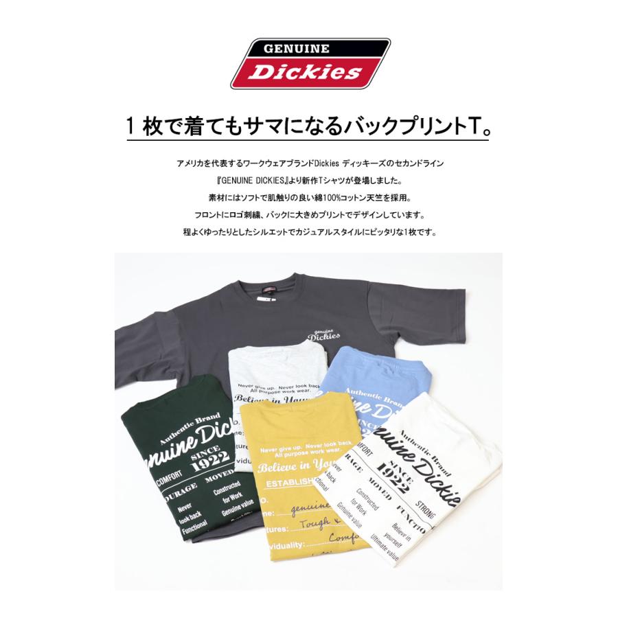 Dickies GENUINE ジェニュイン ディッキーズ 刺繍 プリント 半袖Tシャツ 半T ビッグシルエット オーバーサイズ メンズ 5278-3403 : REX ONE - 通販 ...