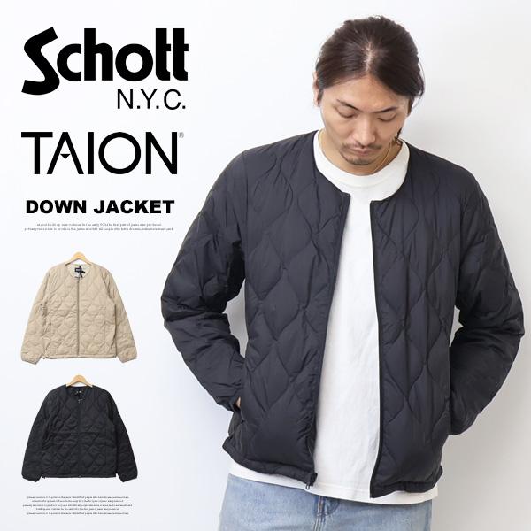Schott N.Y.C ショット TAION タイオン コラボ インナーダウンジャケット アウター メンズ 送料無料 782-5253003 : REX ONE - 通販 - Yahoo ...