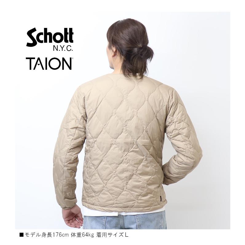 Schott N.Y.C ショット TAION タイオン コラボ インナーダウンジャケット アウター メンズ 送料無料 782-5253003 : REX ONE - 通販 - Yahoo ...
