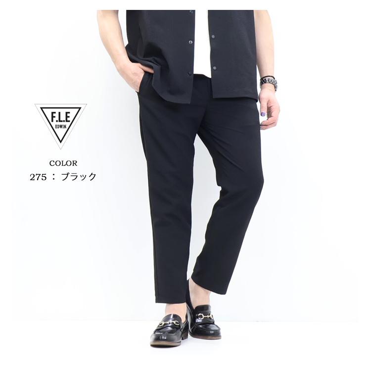 F.L.E EDWIN エドウィン トラウザー ポリエステルシアサッカー テーパード イージーパンツ メンズ アンクル丈 フリー 送料無料 ES903 : REX ONE - 通販 ...