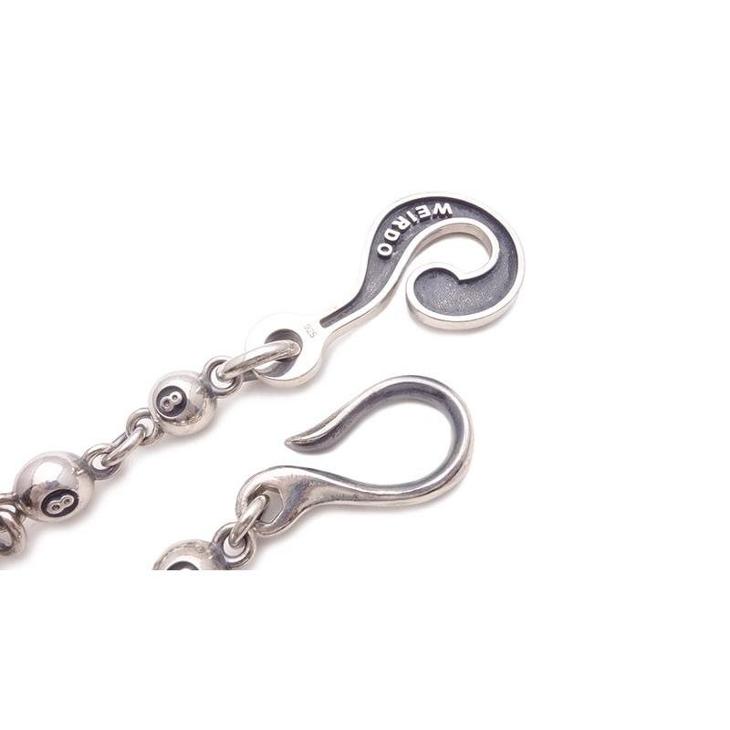 WEIRDO JEWELRY GEARHEAD-8BALL WALLET-CHAIN (SILVER 925)-034 WEIRDO JEWELRY GEARHEAD-8BALL WALLET-CHAIN (SILVER 925)-034