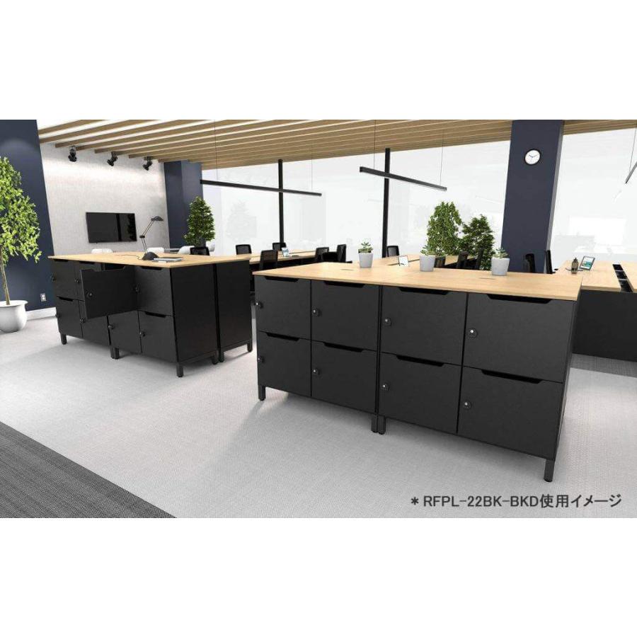 ソリード パーソナルロッカー 2列2段 ホワイト×オーク扉 RFPL-22WH-OAD :RFPL-22WH-OAD:オフィス家具のRFヤマカワYahoo!店 - 通販 - Yahoo!ショッピング