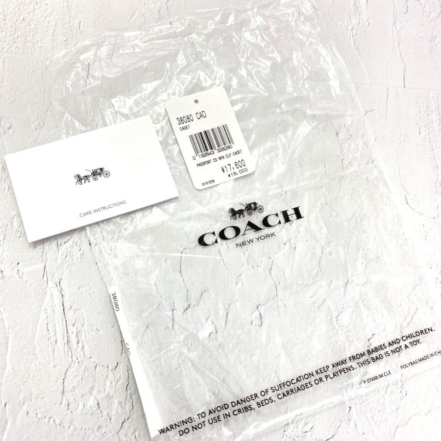 コーチ レザー パスポートケースカードケース/38080/ネイビー/COACH 翌日配送可/RF2/b210719/401769 ...