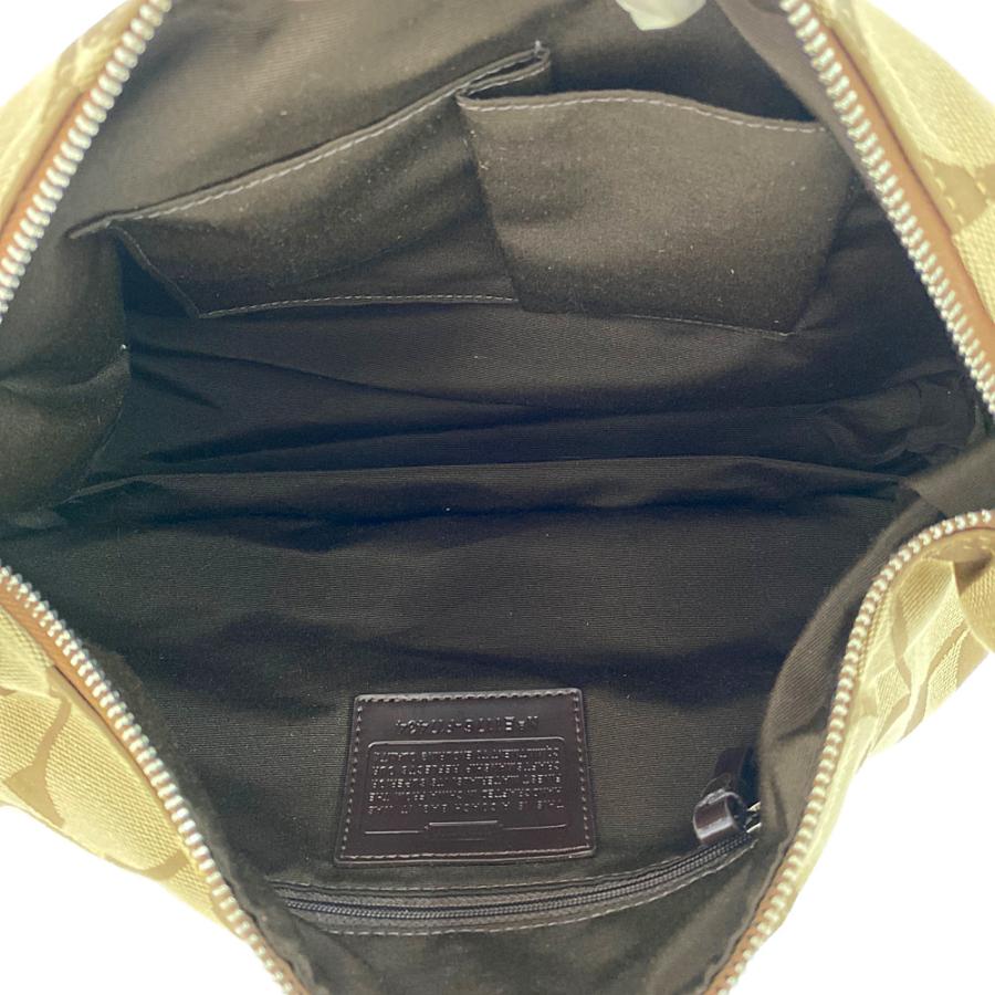 COACH コーチ シグネチャー・ストライプホーボー ショルダーバッグ/F17434/ベージュ/ダークブラウン/COACH 翌日配送可 ...