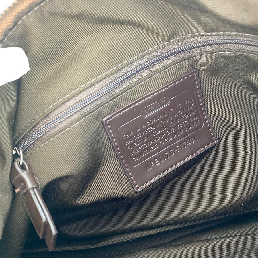 COACH コーチ シグネチャー・ストライプホーボー ショルダーバッグ/F17434/ベージュ/ダークブラウン/COACH 翌日配送可 ...