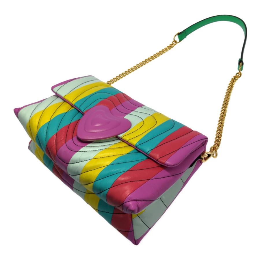 ESCADA エスカーダ ハートバックル キルティング マルチカラー ESCADA エスカーダ ハートバックル キルティング マルチカラー