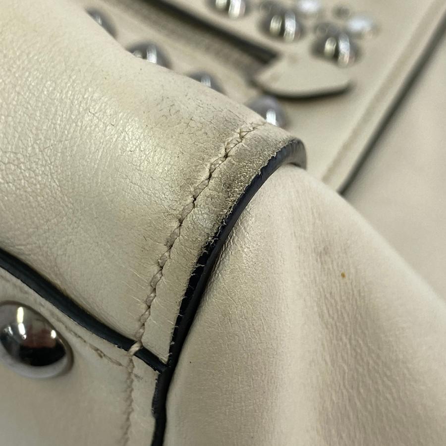 miu ミュウミュウ スタッズトートバッグ/RN1003/ベージュ/miu miu ミュウミュウ スタッズトートバッグ/RN1003/ベージュ/miu