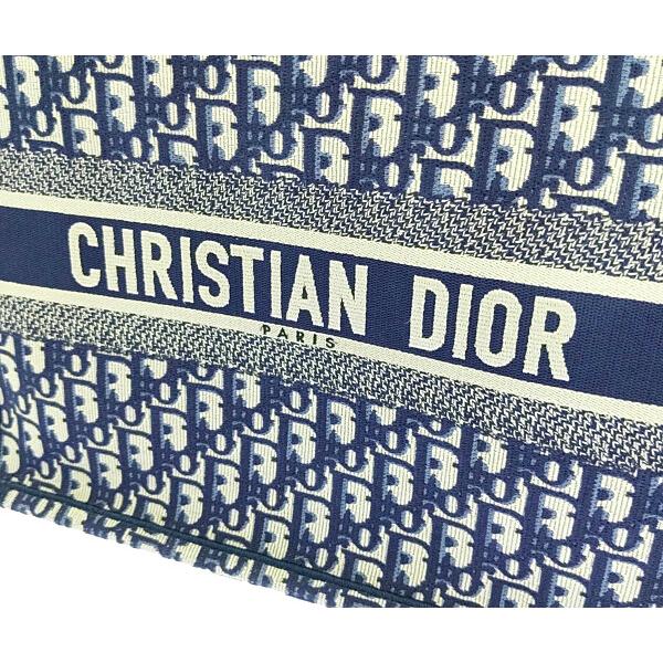 クリスチャンディオール Dior Book Tote バッグ ミディアム オブリークエンブロイダリー バッグ/50-MA-1201 ...