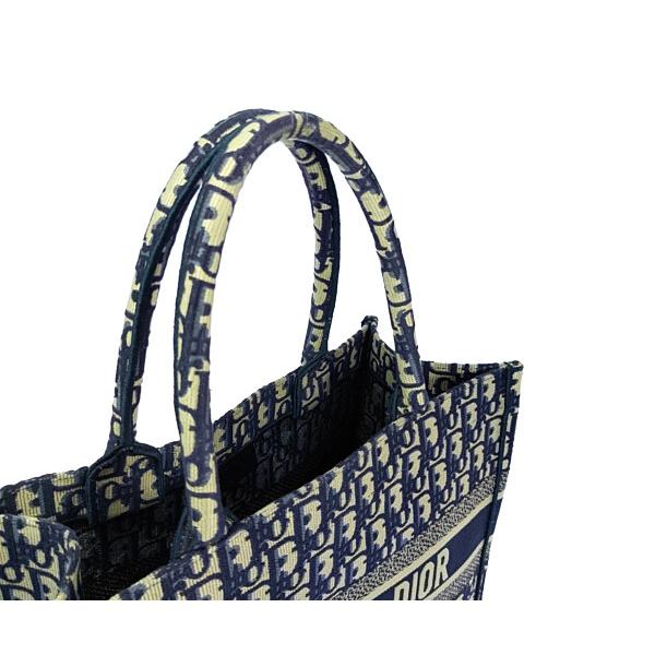 クリスチャンディオール Dior Book Tote バッグ ミディアム オブリークエンブロイダリー バッグ/50-MA-1201 ...