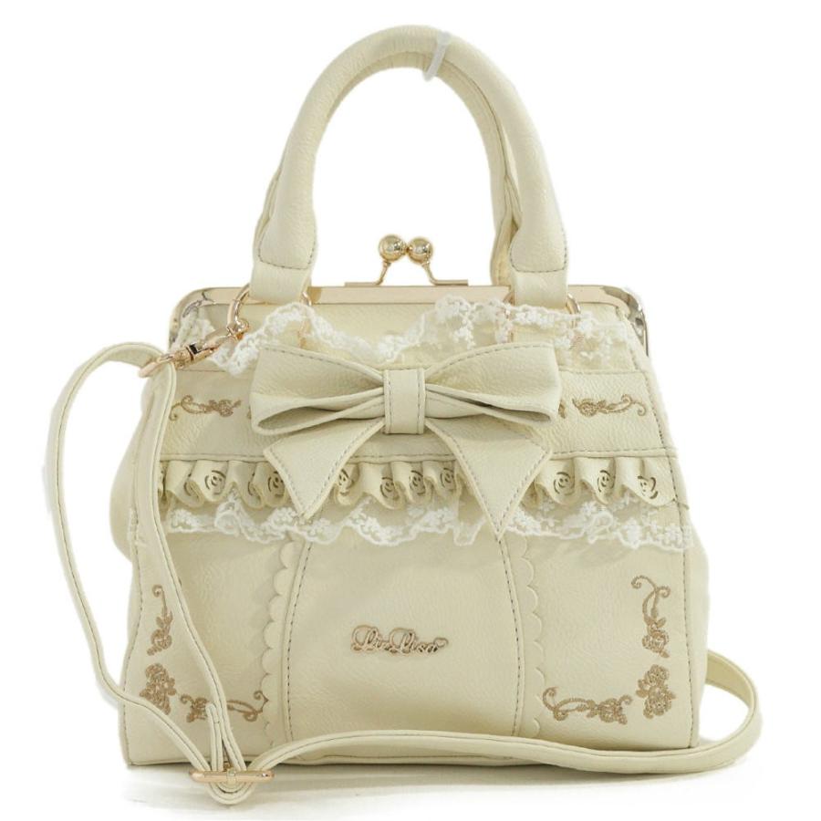 LIZ LISA 美品・リズリサ リボンモチーフ・花柄・がま口 2WAY LIZ LISA 美品・リズリサ リボンモチーフ・花柄・がま口 2WAY
