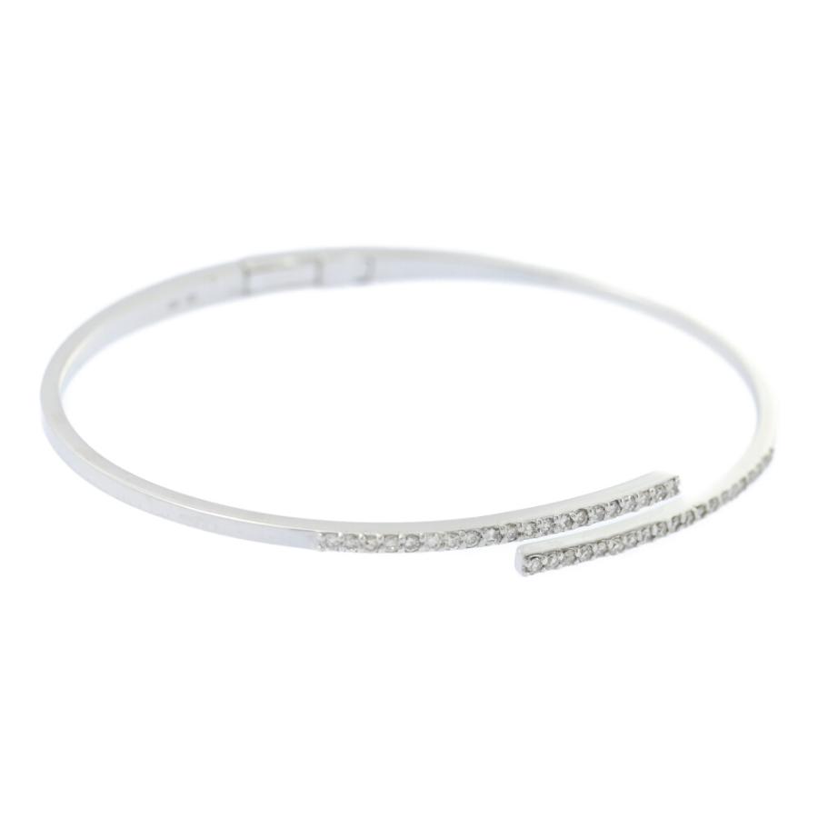 0.5ct/ダイヤモンド バングル ブレスレット/K18WG/750-11.5g/ホワイトゴールド/プレゼント/記念日/h250514/556347 : リファスタ・Yahoo!ショッピング店 ...