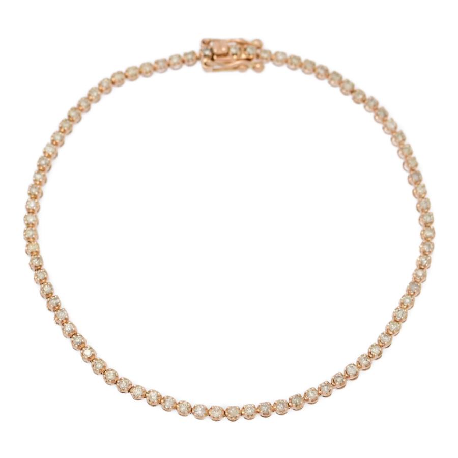 1ct/テニスセッティング・ダイヤモンド ブレスレット/K18PG/750-4.0g/ピンクゴールド/プレゼント/記念日/h250204/547073 : grga1059l : リファスタ ...