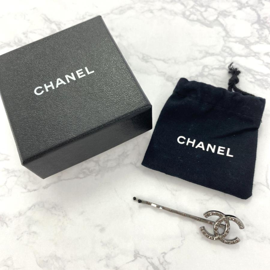 CHANEL シャネル ココマーク ヘアピンヘアアクセサリー/シルバー CHANEL シャネル ココマーク ヘアピンヘアアクセサリー/シルバー