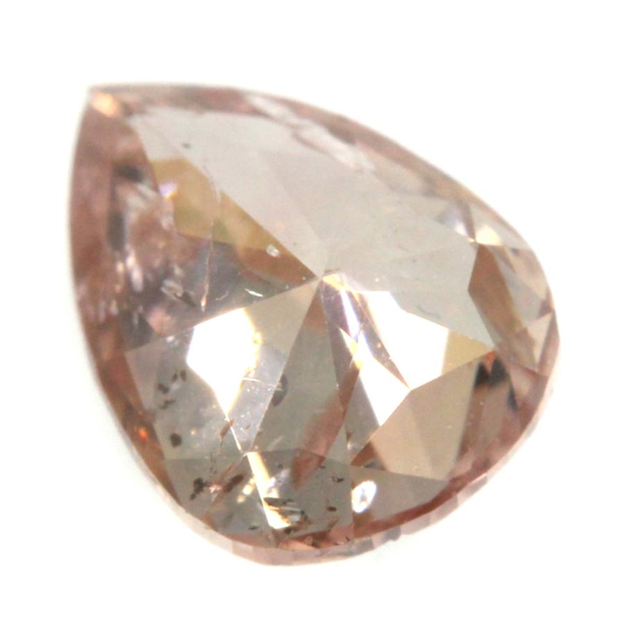 PEAR MODIFIED BRILLIANT ダイヤモンドルース/Diamond/0.474ct/ファンシーディープオレンジピンク 翌日配送 ...