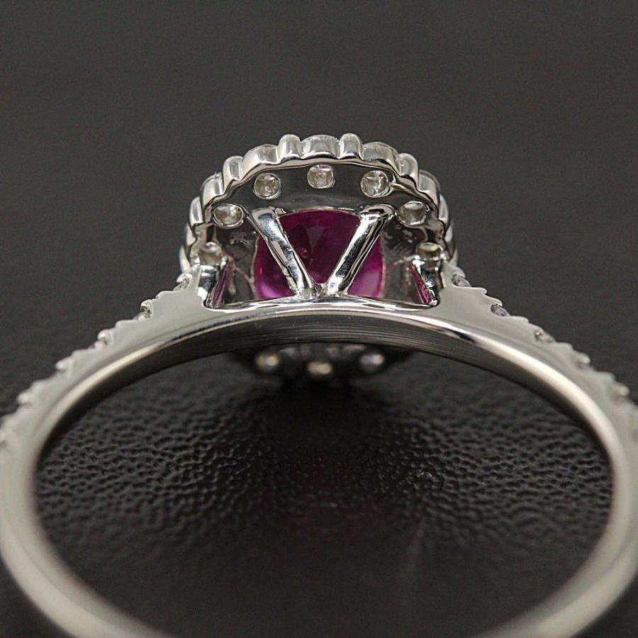 【新品】バイオレットピンクサファイア ダイヤモンドリング 指輪/Pt900-2.8g/SA0.701ct/FD:0.30ct/12号/#52/プラチナ /【RF5】/h210119 ...