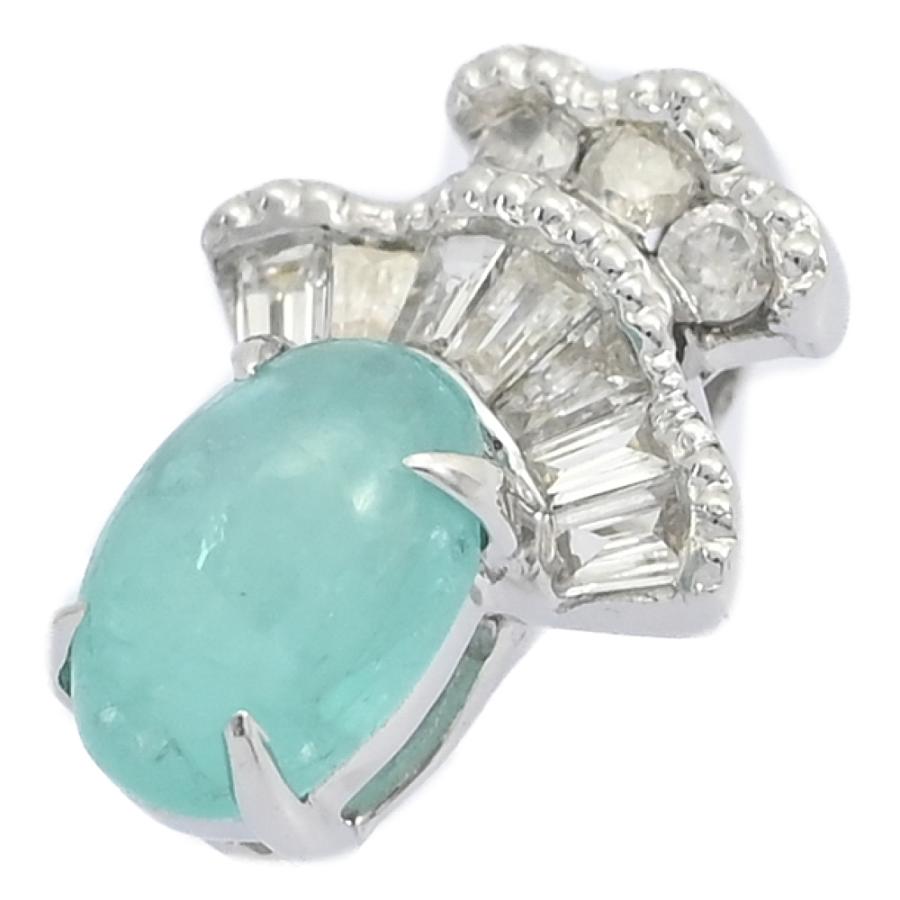 笠原真寿美 11P・パライバトルマリン・ダイヤモンドペンダントトップ/K18WG/750-1.1g/Masumi Kasahara(Jewel Divine /h240322/510584 ...