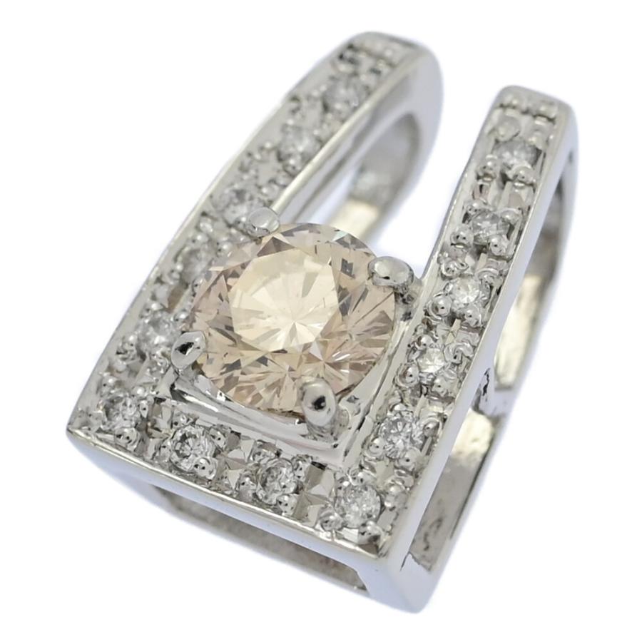 0.38ct/FD:0.08ct/4月誕生石・ダイヤモンド ペンダントトップ/Pt900-2.4g/プラチナ/プレゼント/記念日/ブラウンダイヤモンド/h250320/551546 : リ ...