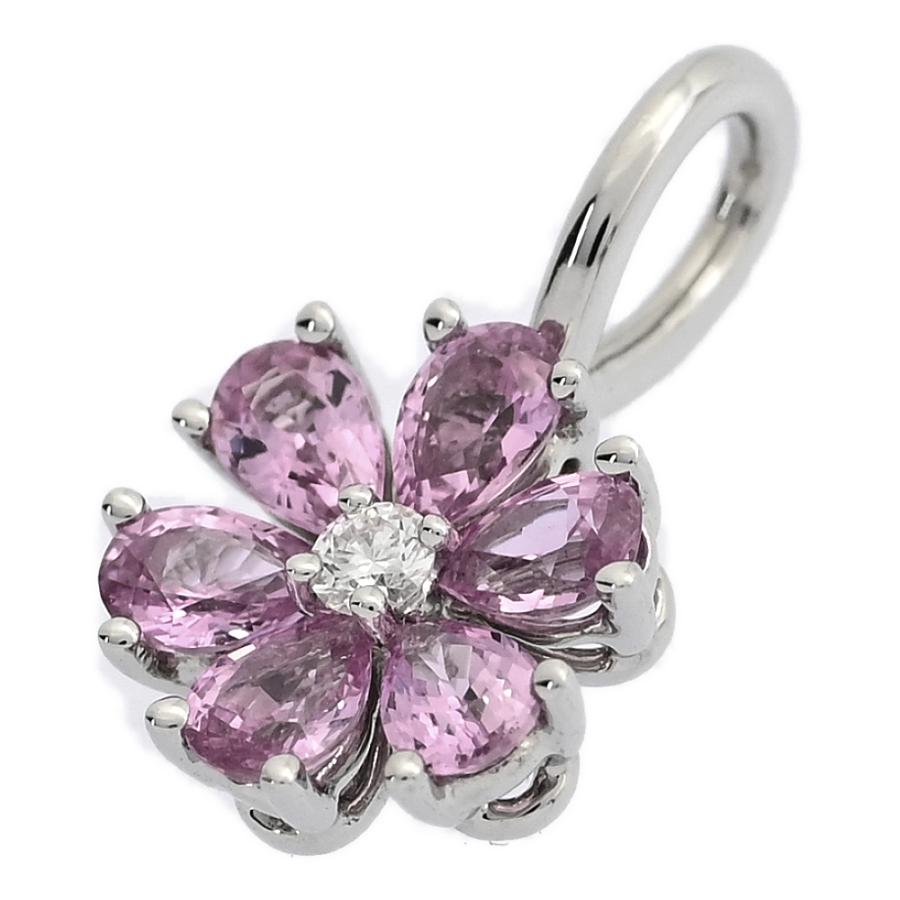 ハリー・ウィンストン フォーゲットミーノットピンクサファイア・ペンダントトップ/Pt950-1.6g/0.84ct/FD:0.03ct/HARRY WINSTON /h240305 ...
