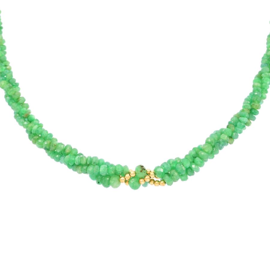 3連/三連・エメラルドネックレス/K18YG/750-22.1g/EM10.8ct/イエローゴールド 翌日配送可/h240507/518267 : リファスタ・Yahoo!ショッピング店 ...