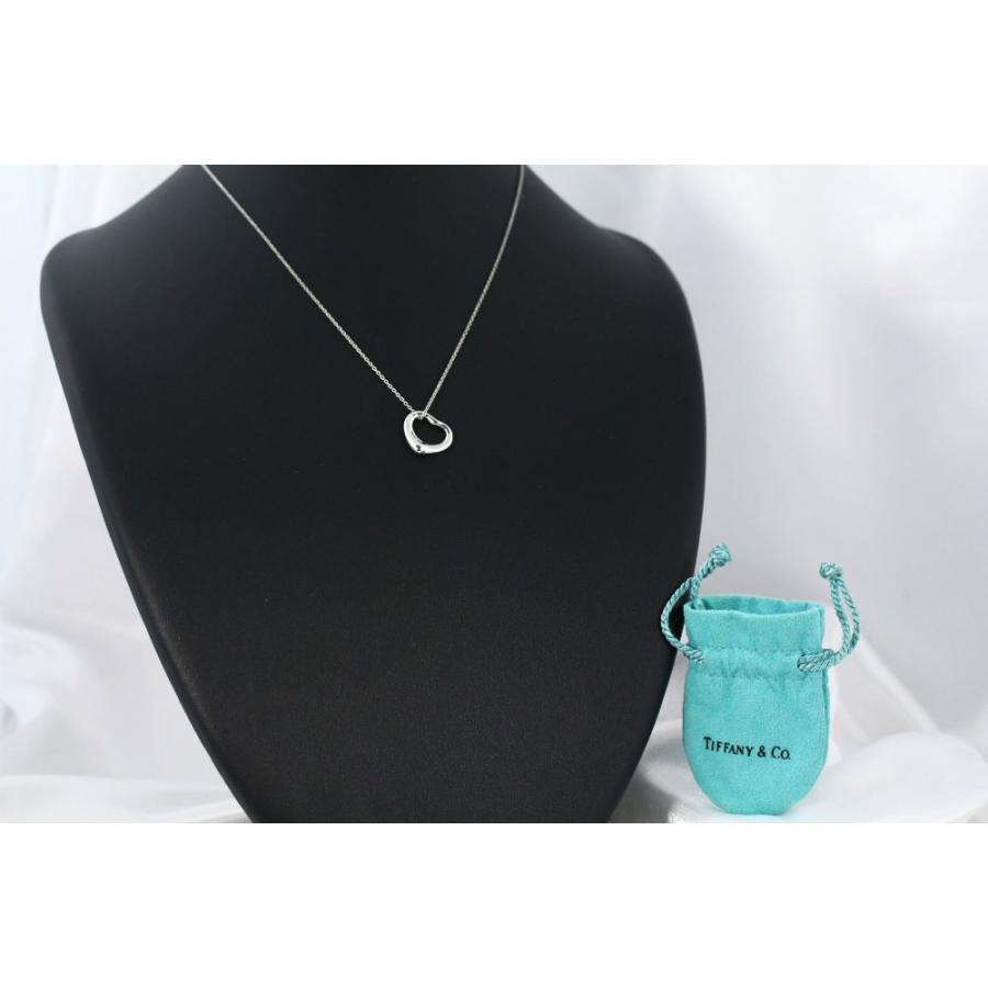 TIFFANY&Co. ティファニー エルサペレッティ・オープンハート・16mmネックレス・ペンダント/Sv925-3.1g/シルバー ...
