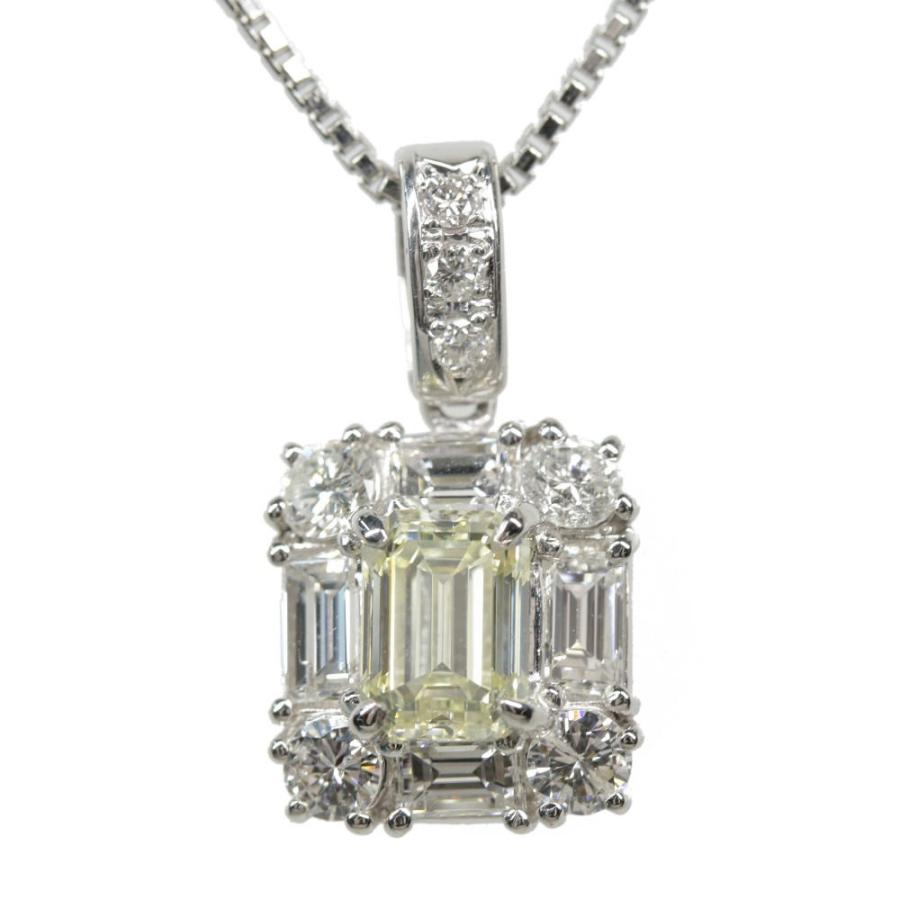 Very Light Yellow・ダイヤモンドネックレス・ペンダント・天然/Pt900-Pt850-7.0g/1ct/FD:1.003ct/RF3/h200128/324020 : リファス ...
