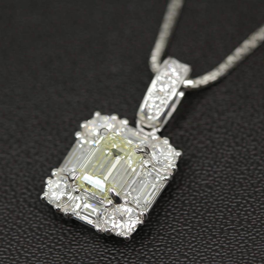 Very Light Yellow・ダイヤモンドネックレス・ペンダント・天然/Pt900-Pt850-7.0g/1ct/FD:1.003ct/RF3/h200128/324020 : リファス ...