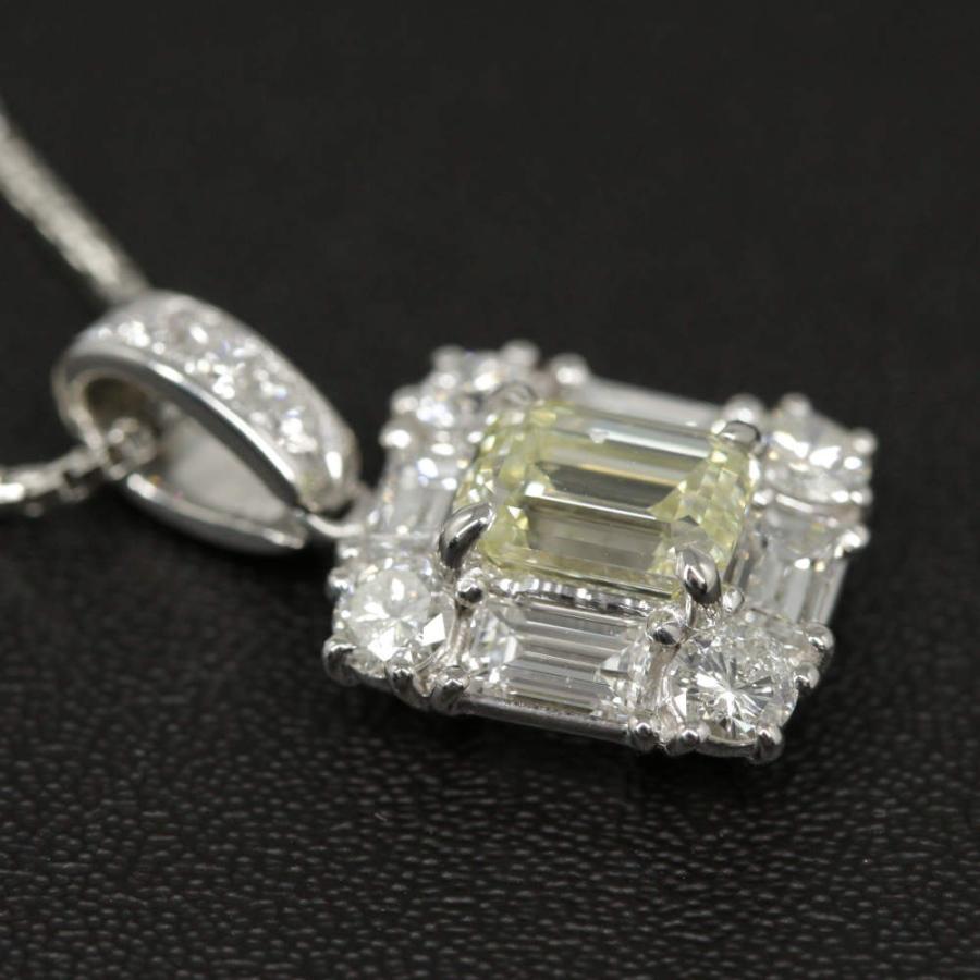 Very Light Yellow・ダイヤモンドネックレス・ペンダント・天然/Pt900-Pt850-7.0g/1ct/FD:1.003ct/RF3/h200128/324020 : リファス ...